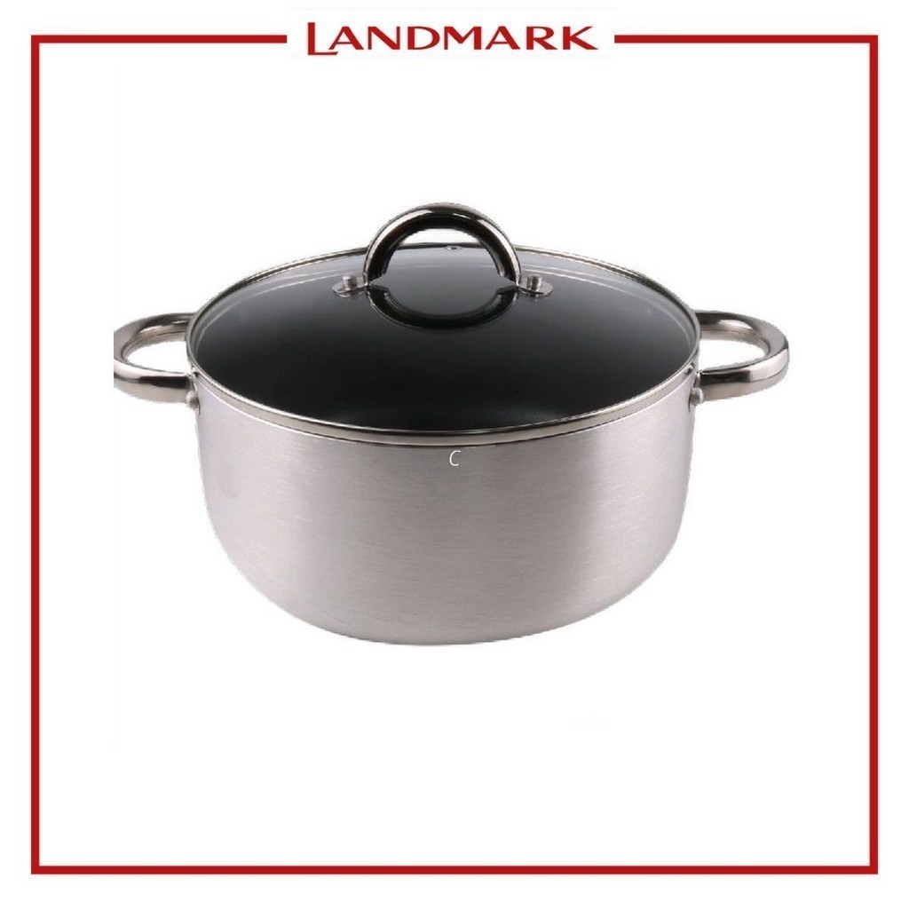 Chef Gallery Stainless Steel Casserole with Glass Lid - 24 cm | Shopee ...