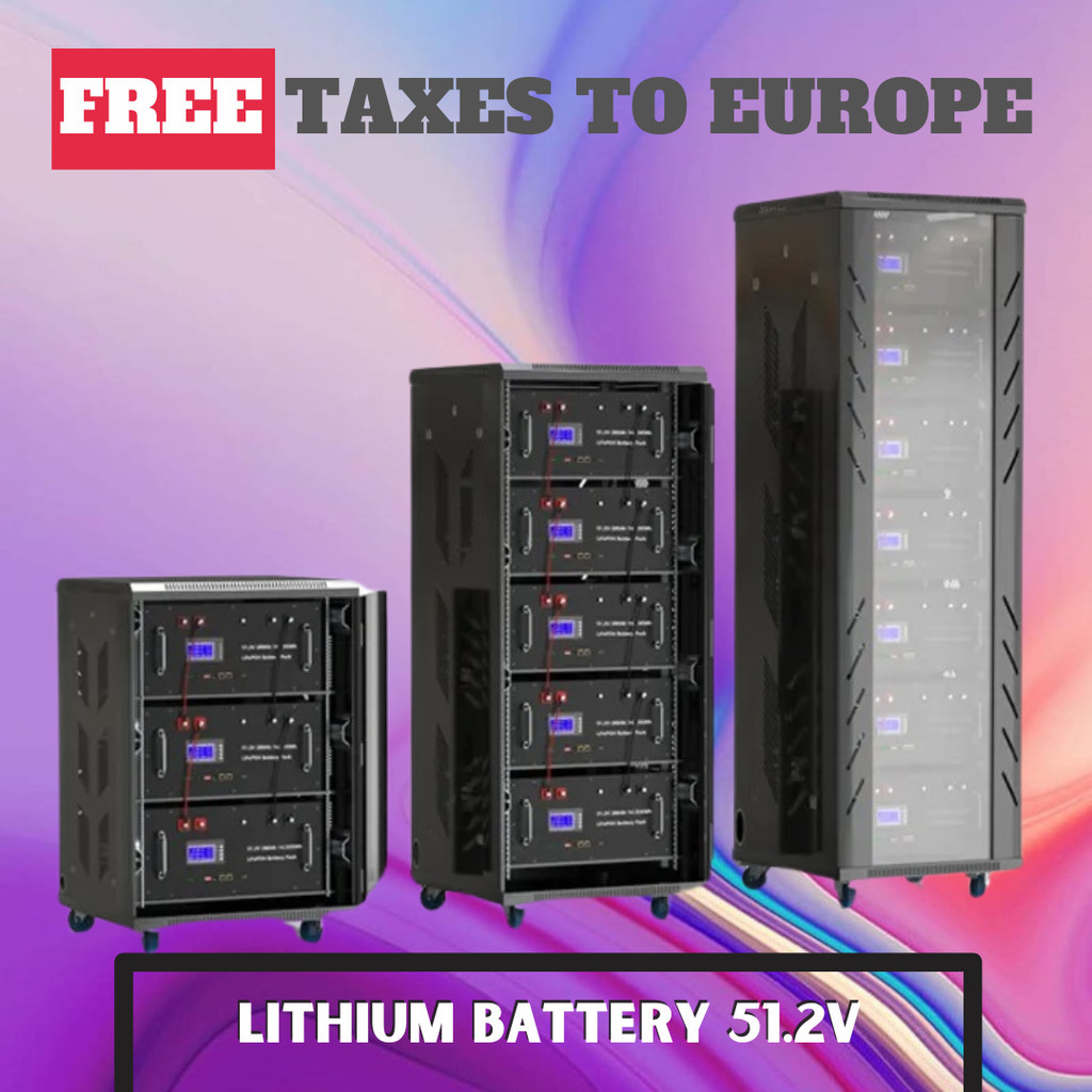 ⚜LiFePO4 48V 200Ah 10KW Lithium Battery 51.2V 100Ah 150Ah＞6000 Cycles ...