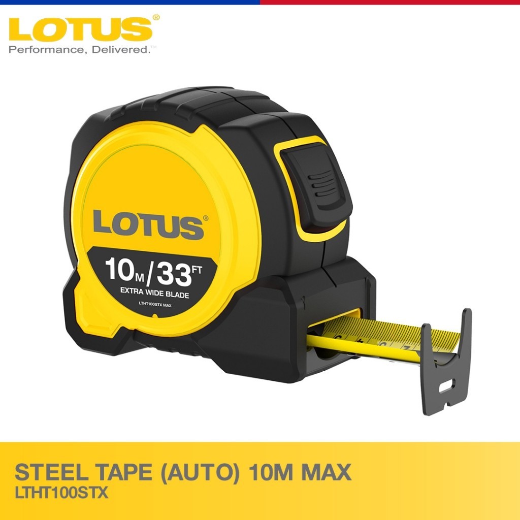Lotus Steel Tape with Dual Print + AUTO LOCK 10M | 8M | 5M - Measuring ...