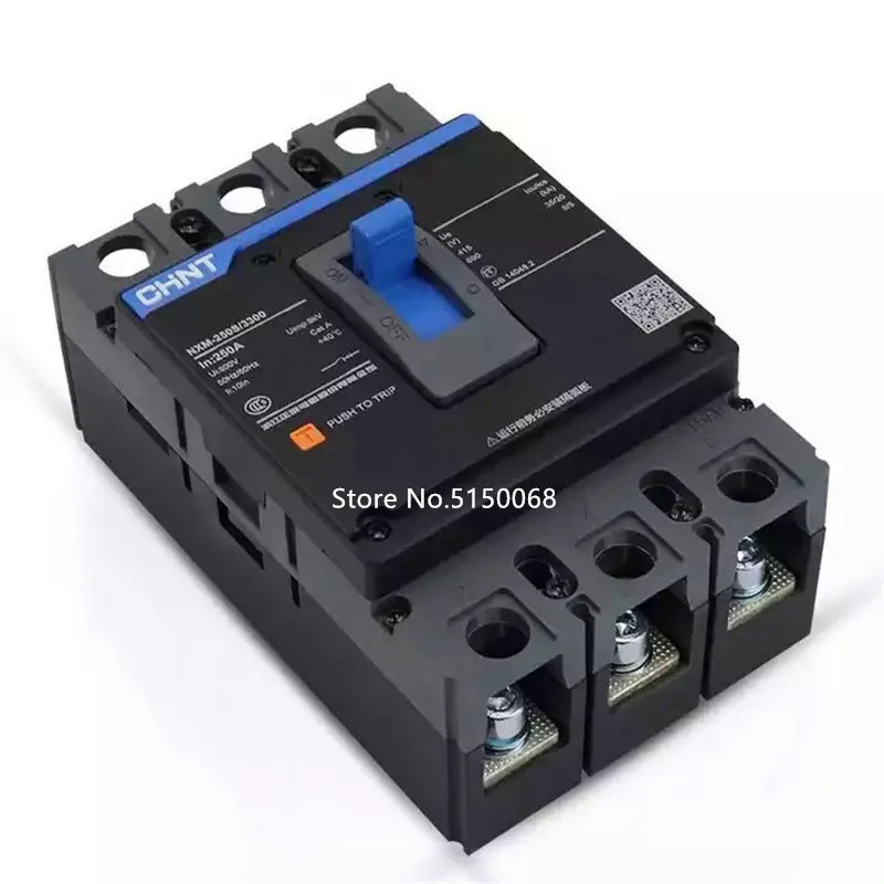 ♖CHINT 10A-630A MCCB NXM Series 3P 4P Molded Case Circuit Breaker EZC100 NSX100 NSX100F EZC100F ...