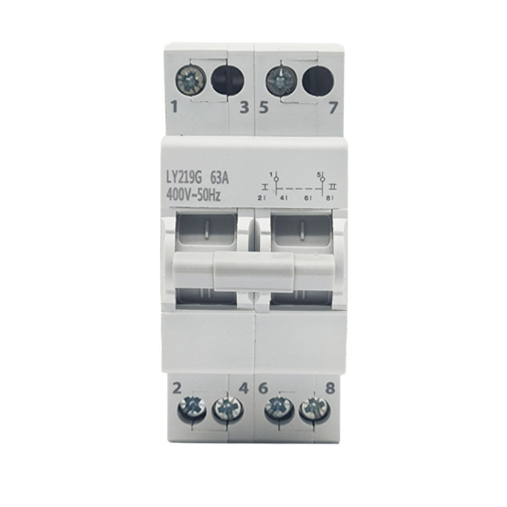 ☻1P 2P 3P 4P Pole 63A MTS Dual Power Manual Transfer Switch Interlock ...