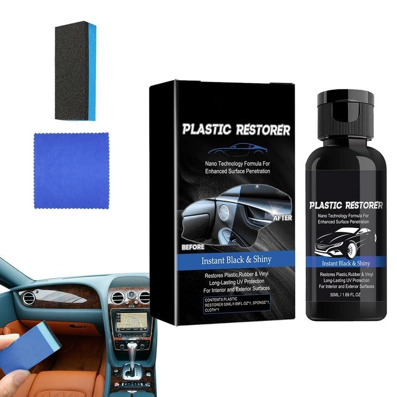 ☺Car Restorer For Bringing Rubber 50ml Refurbishment Trim Restorer ...