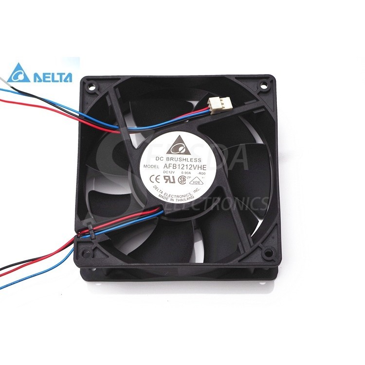 ⚕For for delta AFB1212VHE 120mm 12cm DC 12V 0.90A 3-pin 3-wire server inverter axial blower ...