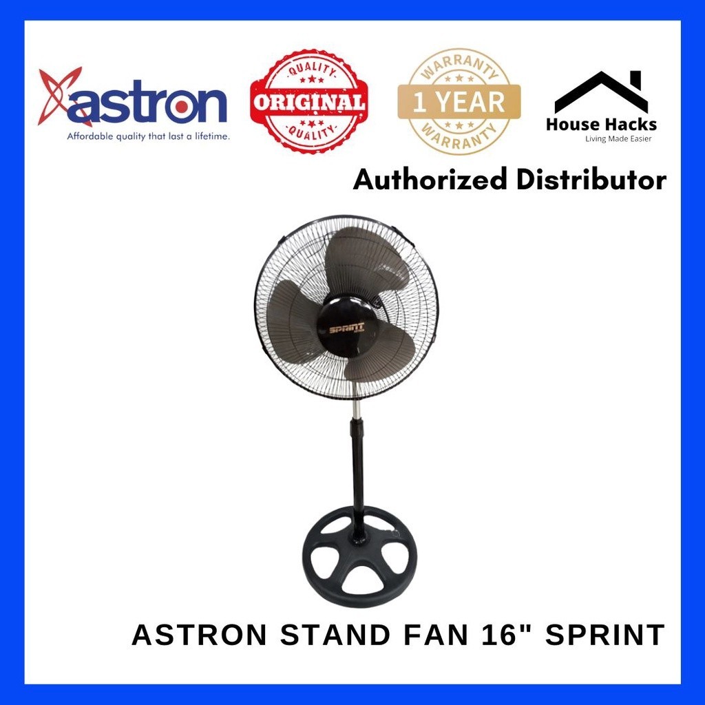 Astron Stand Fan 16" SPRINT (House Hacks) | Shopee Philippines