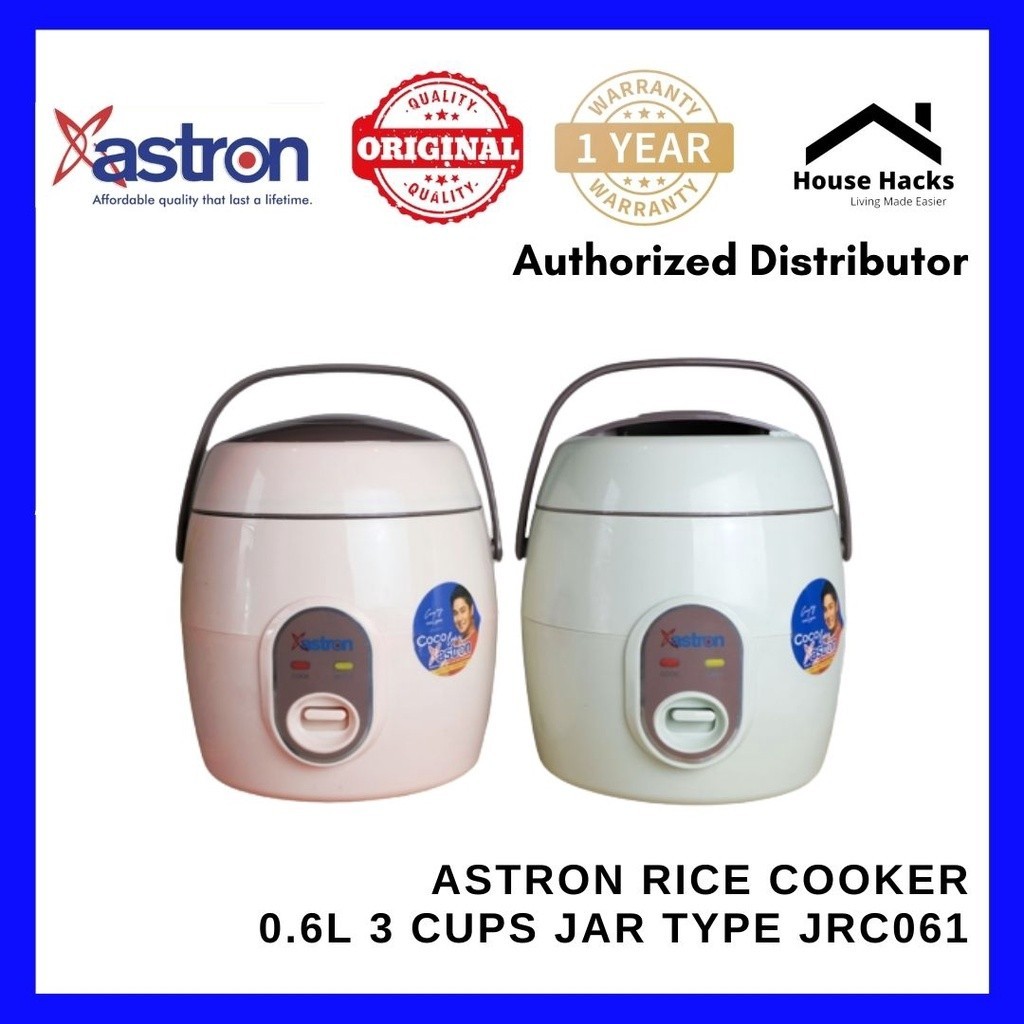 Astron Rice Cooker 0.6L 3 Cups Jar Type JRC061 (House Hacks) | Shopee ...