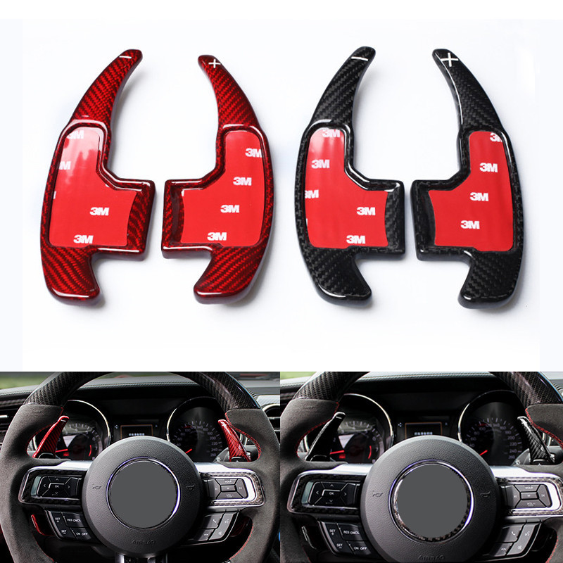 ☺T-Carbon Fiber Steering Wheel Shift Paddle Shifter Extension For Ford ... ☺T-Carbon Fiber Steering Wheel Shift Paddle Shifter Extension For Ford ...