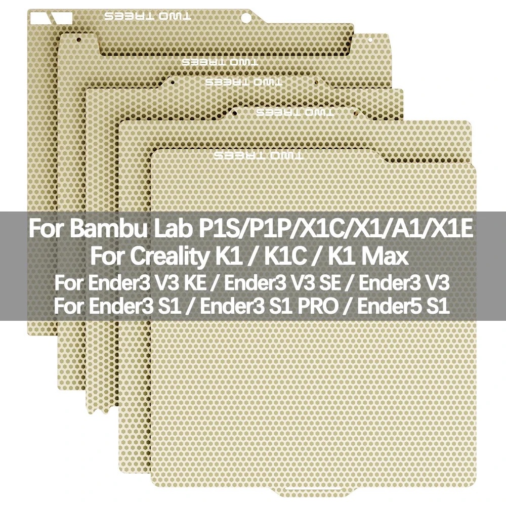 Double Sided PEI Honeyb Build Plate For Bambu Lab P1P/P1S/X1/X1C/X1E/A1 ...
