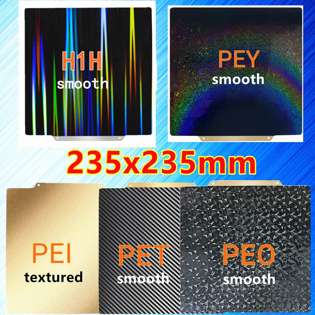 235x235mm Textured/Smooth PEO PET PEI Sheet for Creality Ender 3/S1 Pro ...