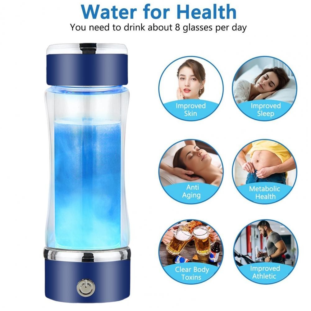 ☂Glass Hydrogen Water Bottle Electrolysis Hydrogen Water Bottle ...