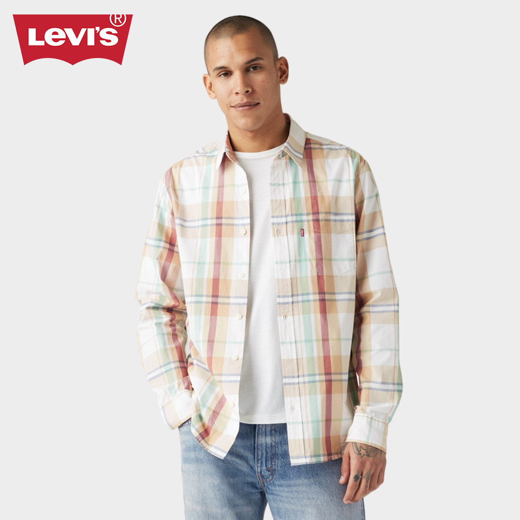 Levi's® Men's Classic Pocket Standard Fit Shirt 85748-0283 | Shopee ...