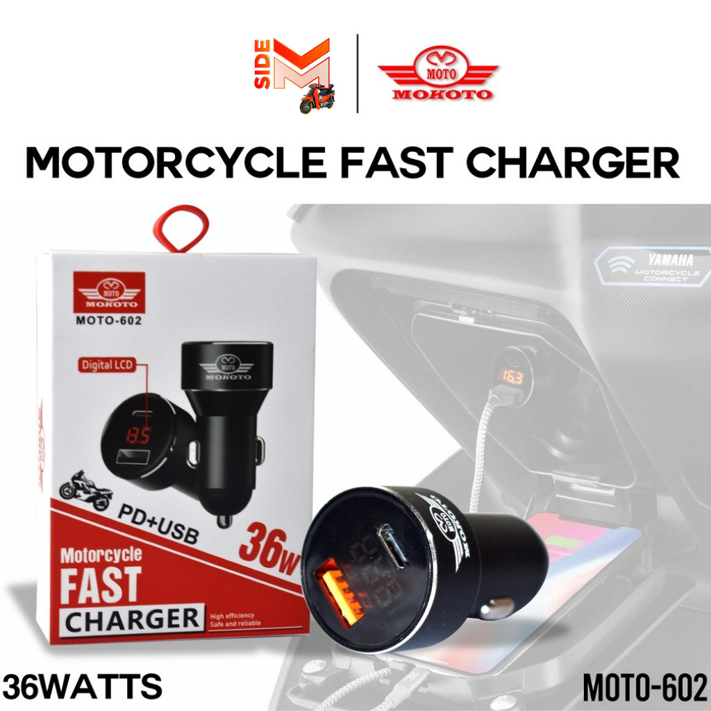 HONDA BEAT FI Fast Charger 36 Wats Motor/Car/Ebikes Charger USB Type C ...