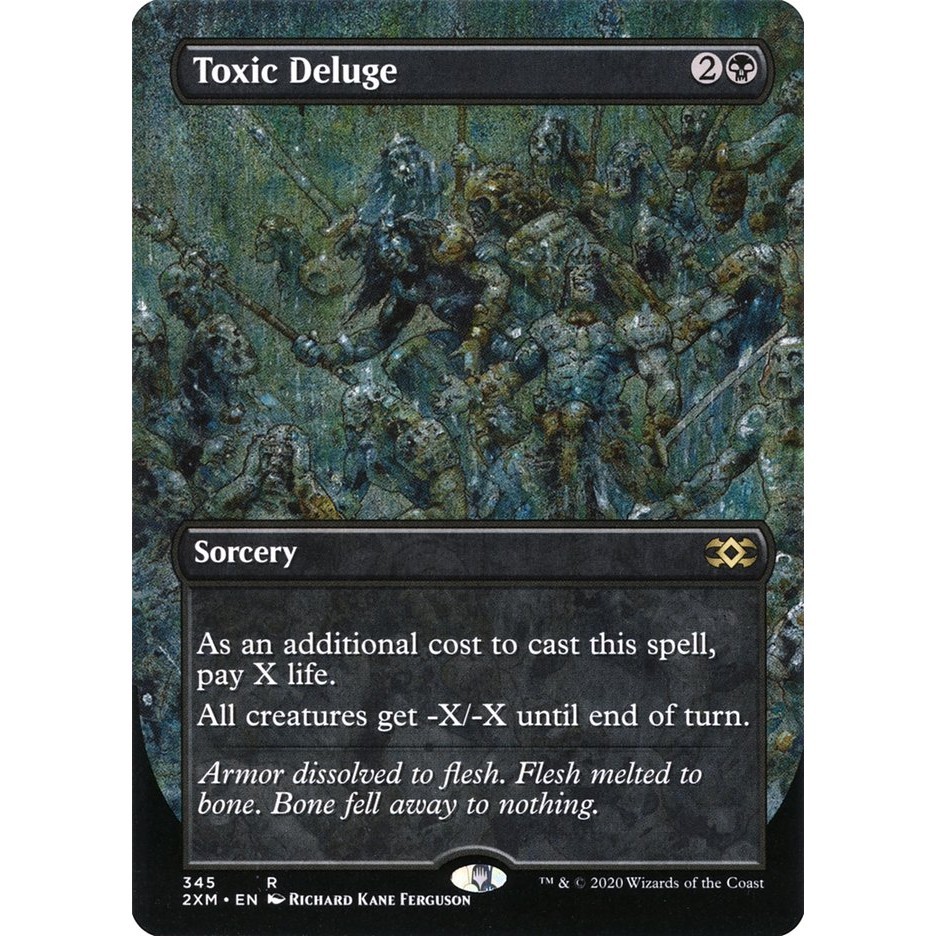 MTG Proxy Card - Toxic Deluge (Borderless) | Double Masters (2XM ...