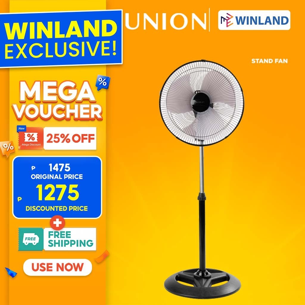 Union by Winland 16inches Solid Base Stand Fan / Electric Fan UGSF ...