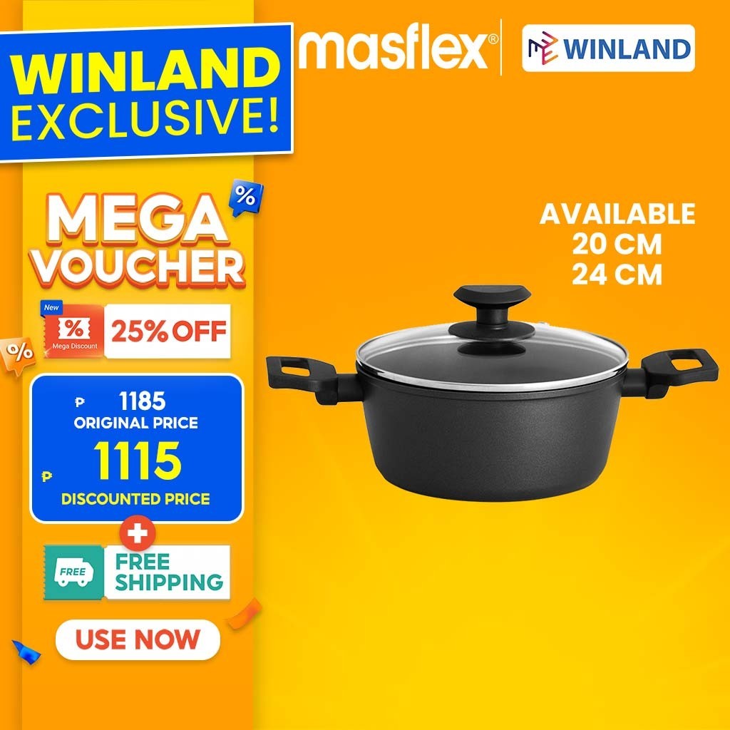 Masflex by Winland 20cm-24cm Forged Cook Safe Non-Stick Induction ...
