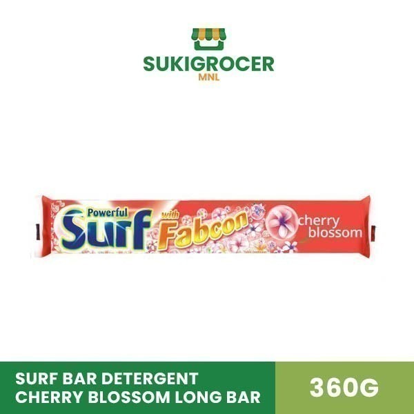 Surf Bar Detergent Cherry Blossom Long Bar 360g | Shopee Philippines