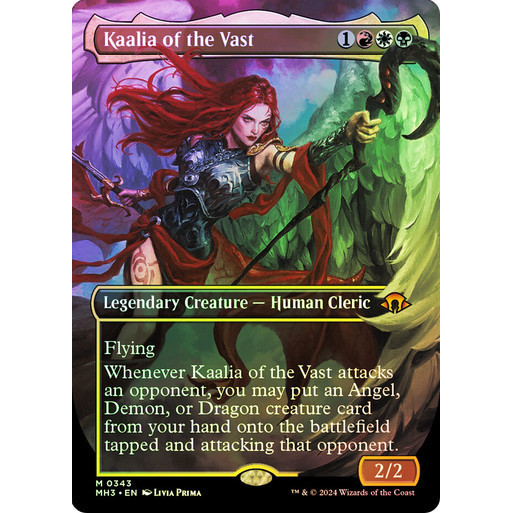 Pr0xy Card - Kaalia of the Vast (Borderless Foil) | Modern Horizons 3 ...