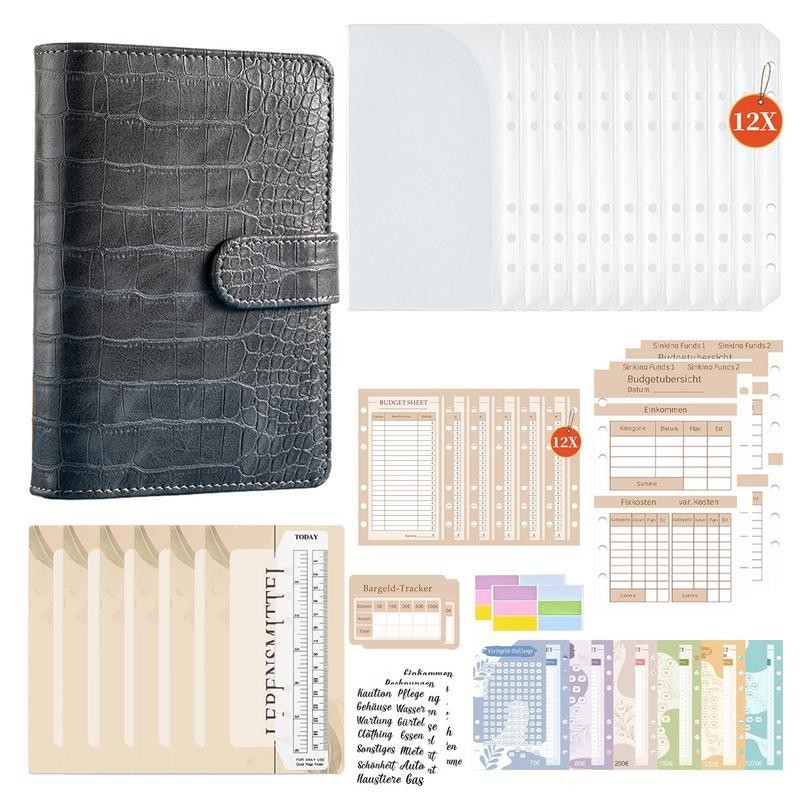 A6 Budget Binder Scrapbook A6 Money Organizer Notebook All-Purpose ...