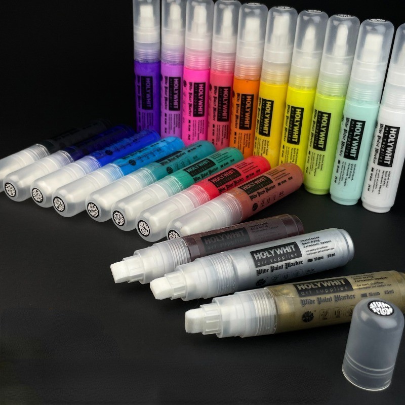 10mm Highlighter Graffiti Paint Marker Oil-based Waterproof Marker Can ...