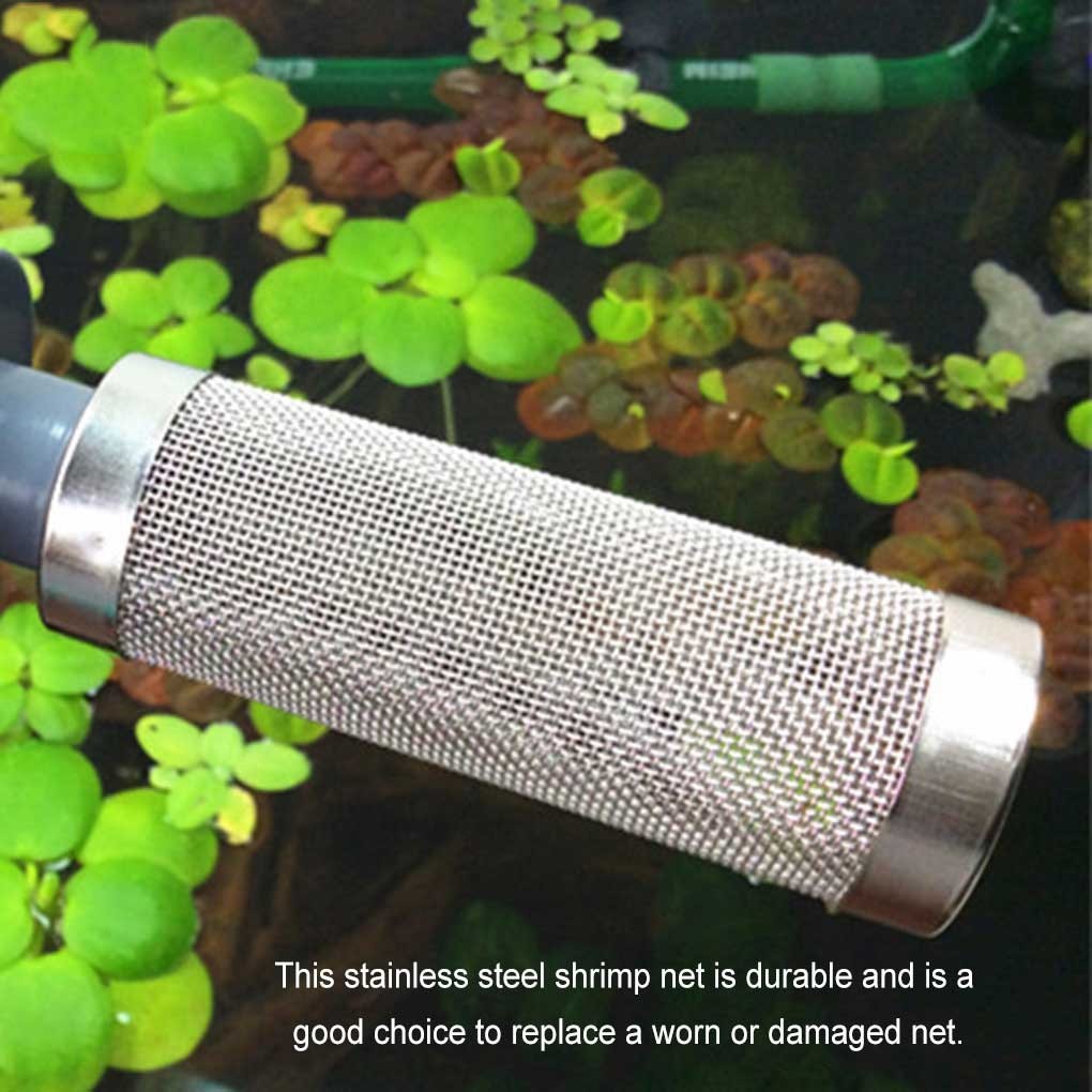 Universal Aquarium Intake Strainer Mesh Stainless Steel Cylinder Filter ...