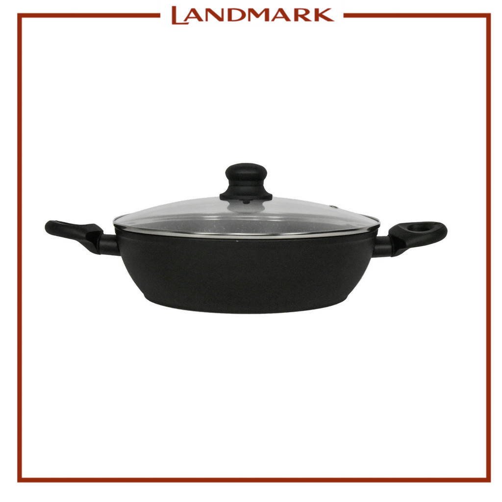 Masflex Galaxy Forged Non-stick Skillet 28cm with Glass Lid | Shopee ...