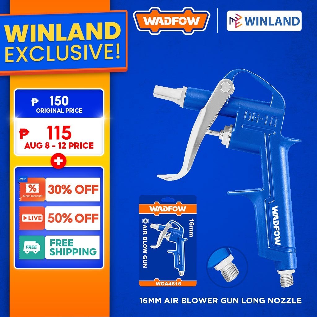 Wadfow by Winland 16mm Air Blower Gun Long Nozzle Duster WGA4616 WAD-HT ...