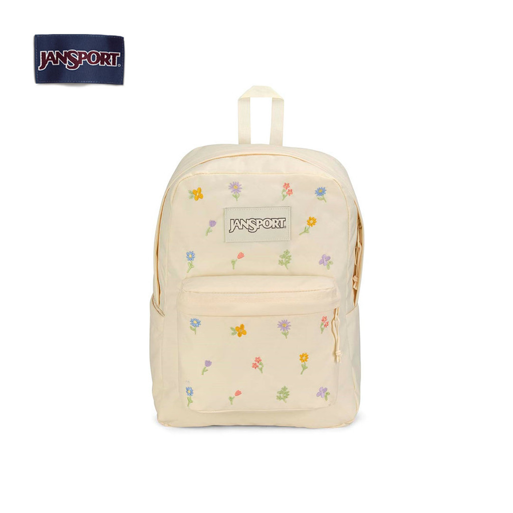 Jansport Superbreak Plus Fx Backpack Embroidered Blossom Neon Womens ...
