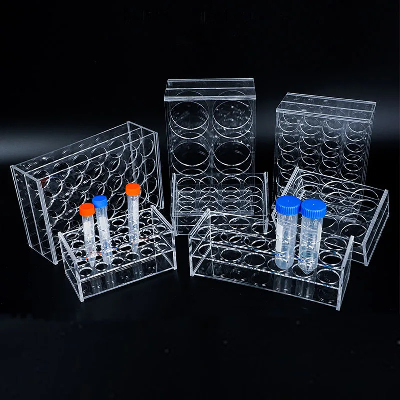 ★50ml /100ml 8/10/12/20 Well Perspex Centrifuge Tube Rack Blood ...