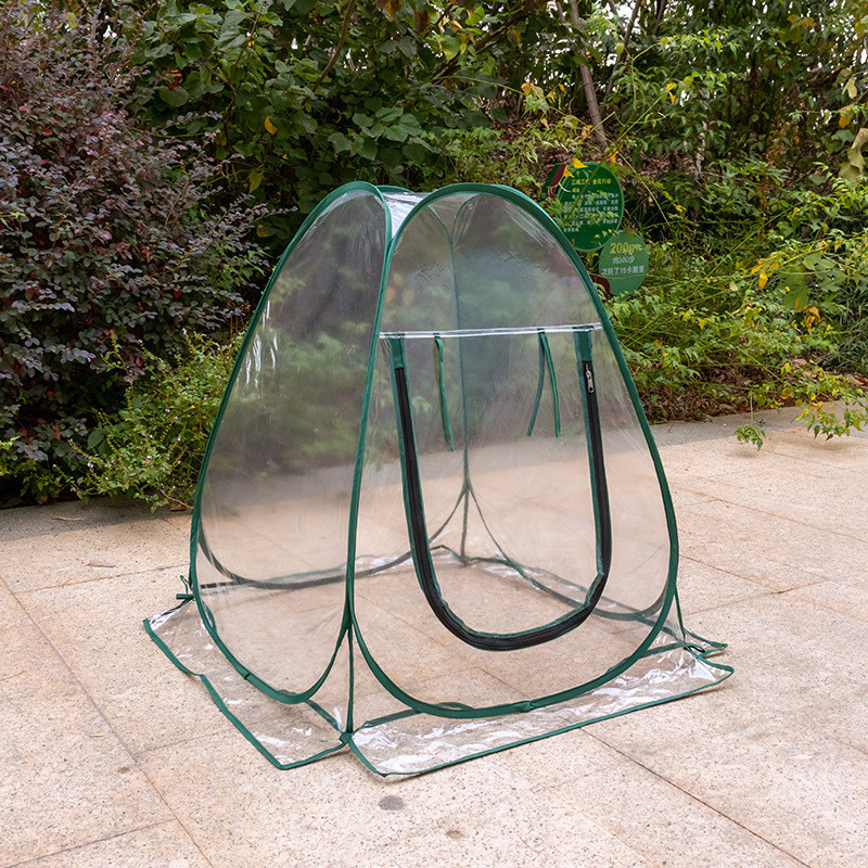 Outdoor Camping Tents PVC Transparent Plant Tents Folding Plastic Sun ...