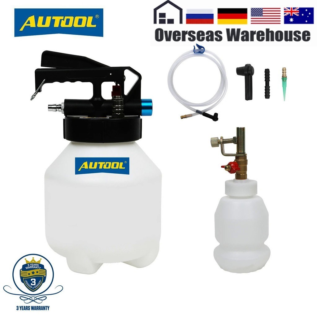 AUTOOL 3L Brake Fluid Changer Car Air Extractor Clutch Oil Pump ...