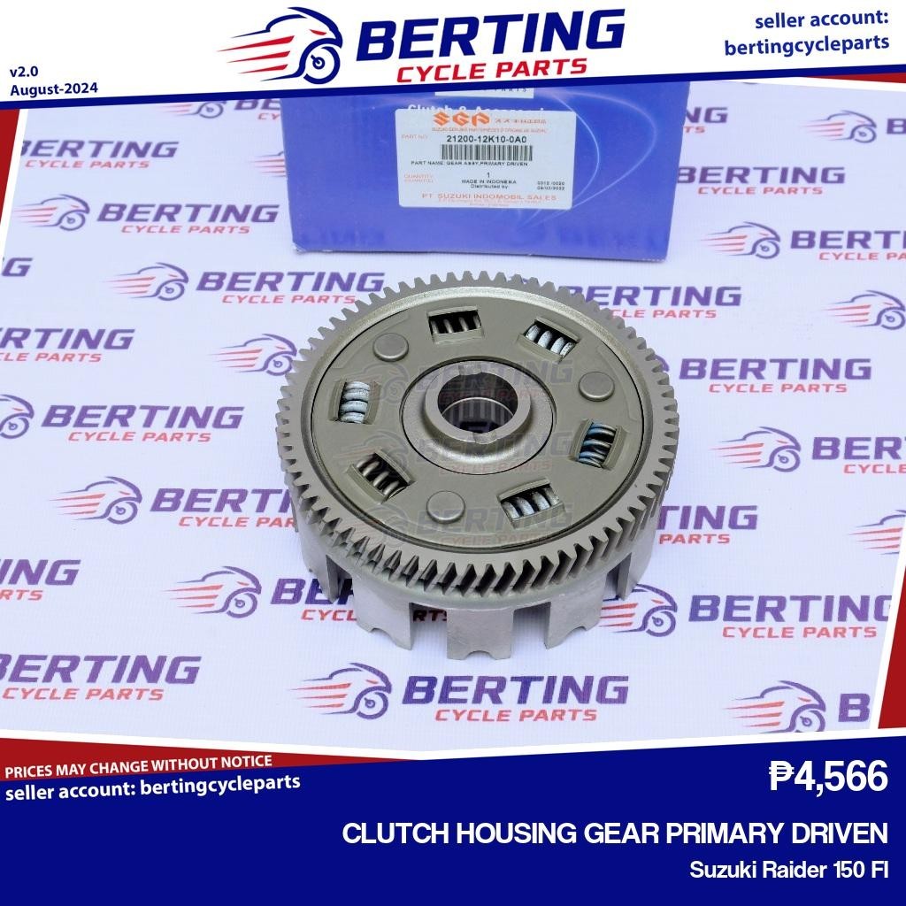 SGP CLUTCH HOUSING GEAR PRIMARY DRIVEN Suzuki Raider 150 FI Genuine ...