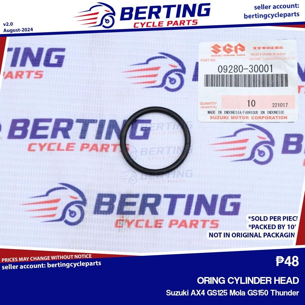 SGP ORING CYLINDER HEAD Suzuki AX4 GS125 Mola GS150 Thunder Genuine ...