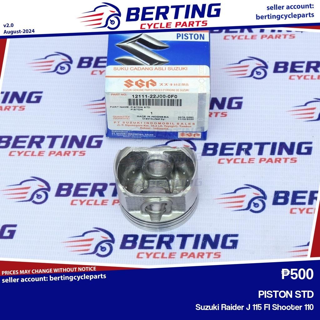 SGP PISTON STD Suzuki Raider J 115 FI Shooter 110 Genuine 12111-22J00 ...