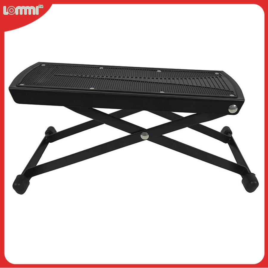 ⊰Guitar Foot Rest Folding Metal Guitar Foot Rest Stage Anti-slip Stand ...
