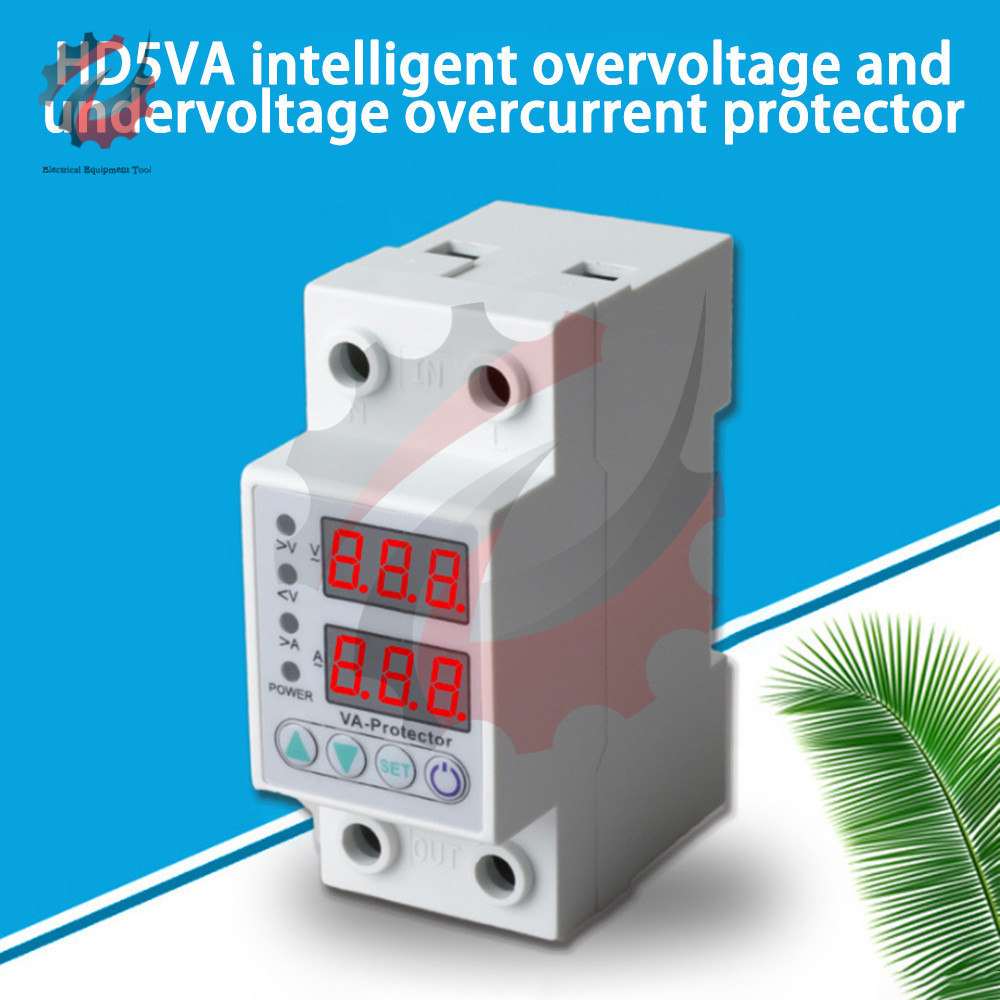 ⚜230V 40A 63A High Precision Adjust Voltage Relay Over Under Voltage ...