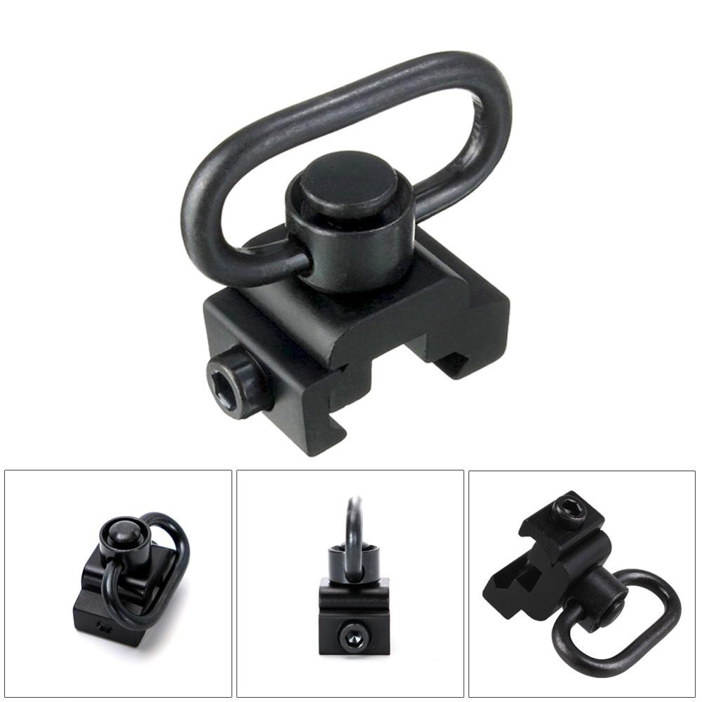 ★20mm QD Sling Swivel with Picatinny Rail Mount Base Quick- Detach Rail ...