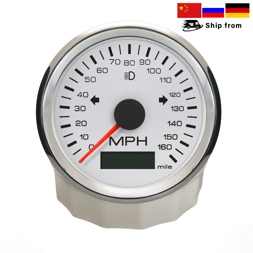 Newest 85MM Auto Motorcycle GPS Speedometer 125km/h 160km/h 200km/h ...