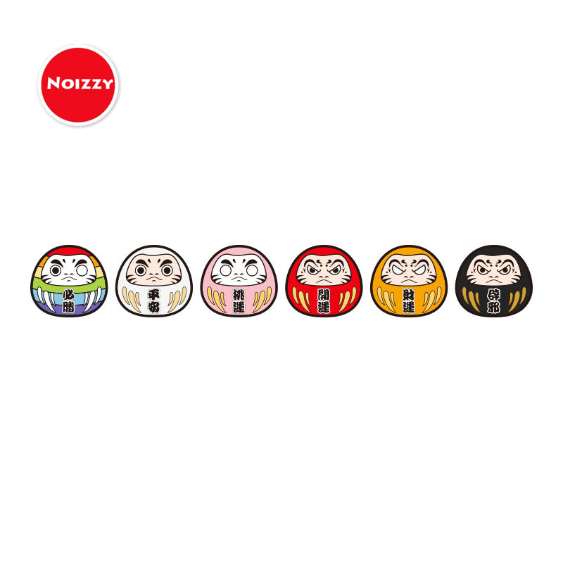 ⓛNoizzy JDM Car Stickers Daruma Pack Decal Vinyl Side Window Rear Windshield Laptop Suitcase ...