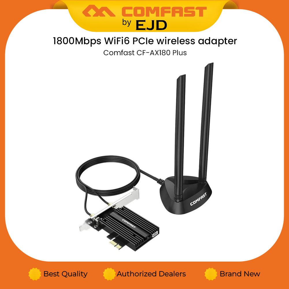 Comfast Cf-Ax180 Plus Wi-Fi 6 Pci-E Wireless Adapter Dual Band By EJD ...
