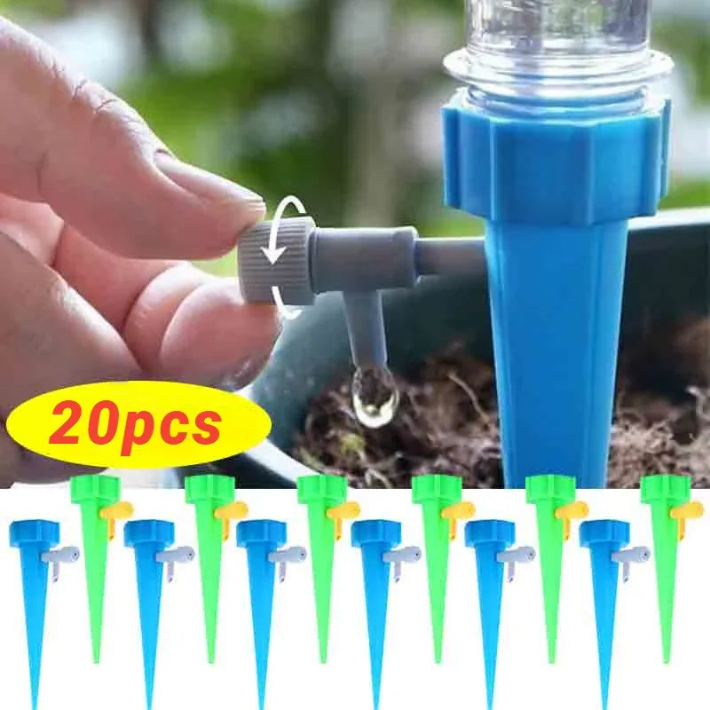 20Pcs Self-Watering Kits Automatic Waterers Drip Irrigation Indoor ...