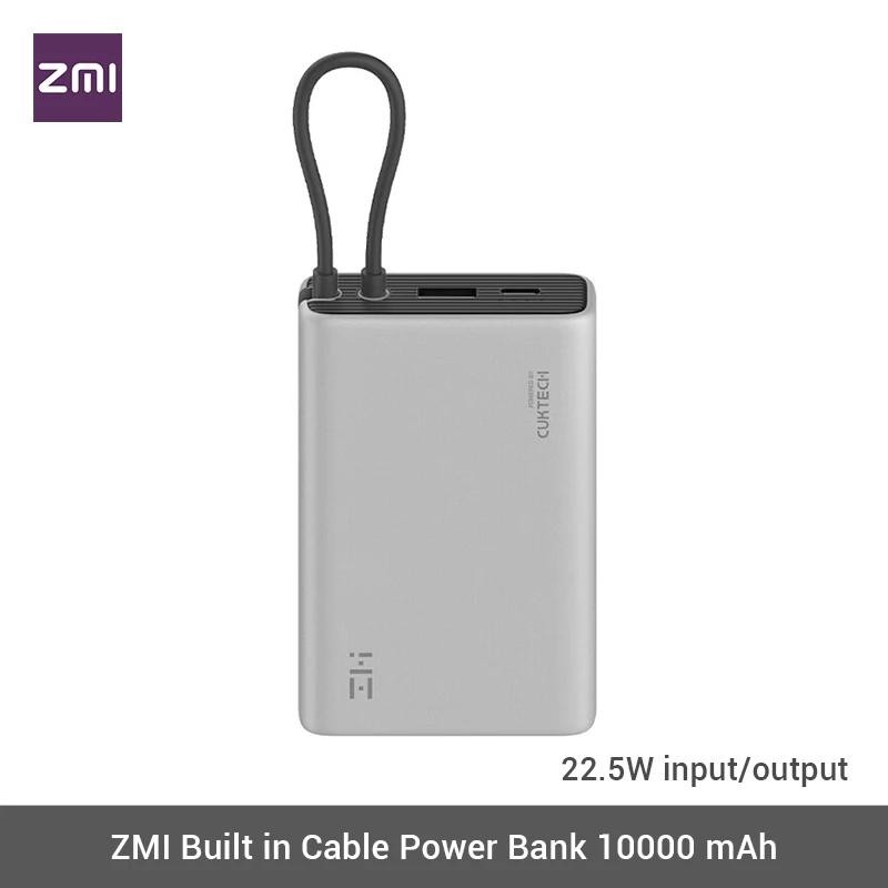 ZMI Built In Cable Power Bank 10000mAh 22.5W P17 Type-C Fast Charging ...