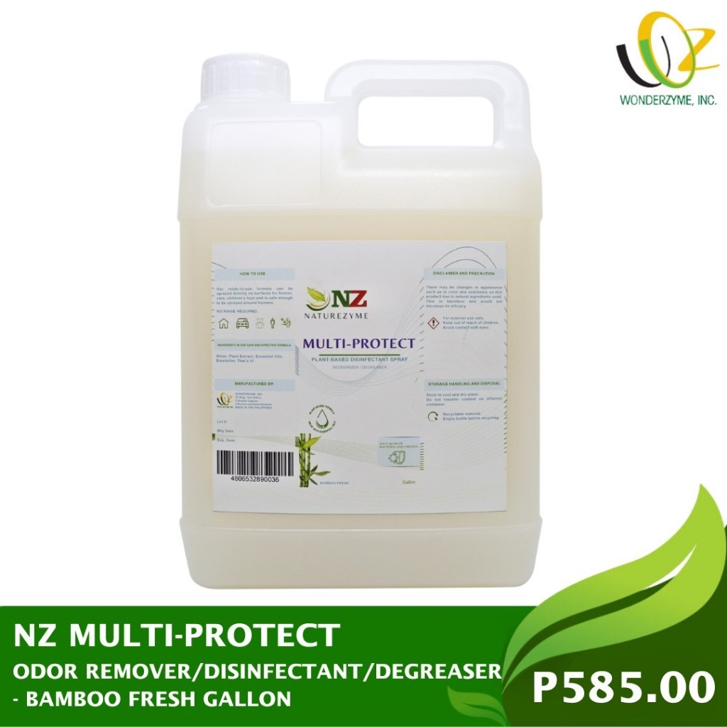 NATUREZYME MULTI-PROTECT Plant- Based Odor Remover / Disinfectant ...