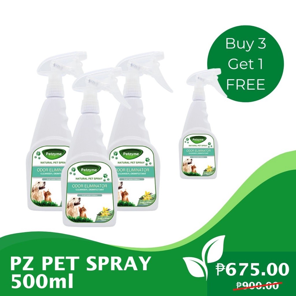 PETZYME Natural Pet Area Spray Odor Eliminator/ Disinfectant & Cleanser ...