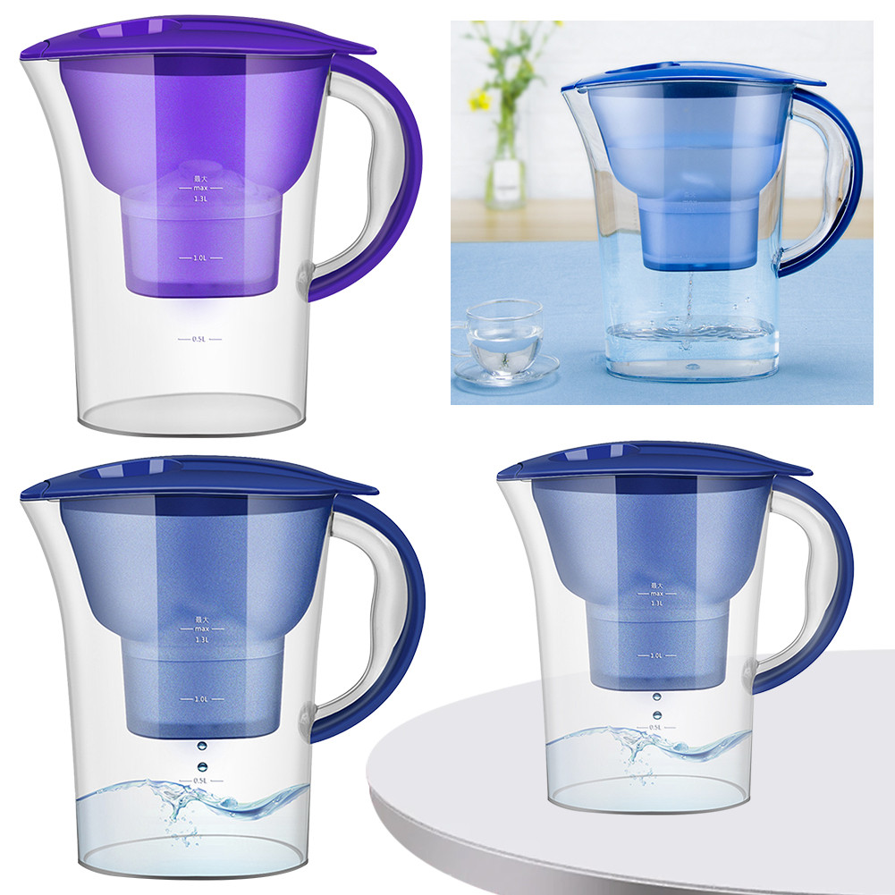 ☬Water Filter Pitcher BPA-Free Water Filter Jug with 1 Standard Filter ...