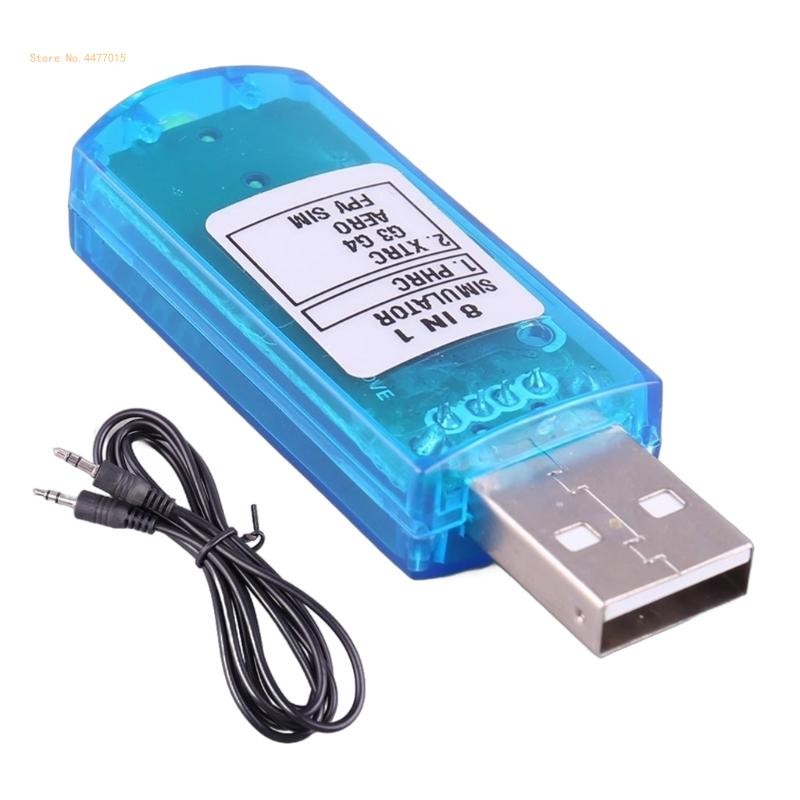 USB Flight Simulators 8 in 1 Flight Emulators Controllers with Cable ...