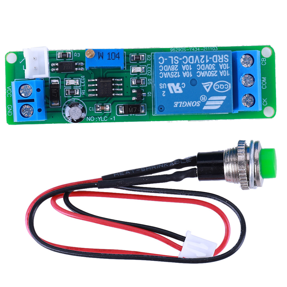 ☫DC 12V Delay Turn Off Module with Indicator Light Timing Relay Time ...