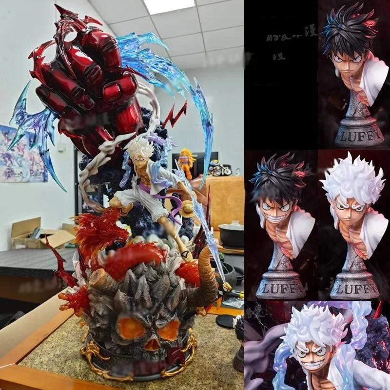 33cm Anime One Piece Figures Sun God Nika Luffy Kaidou Fire Dragon ...