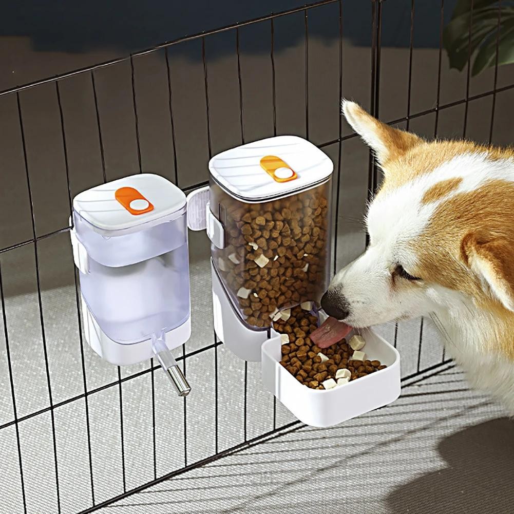 Pet Cats Dogs Drinking Fountain Feeder For Small Pets Wall Mount Water ...