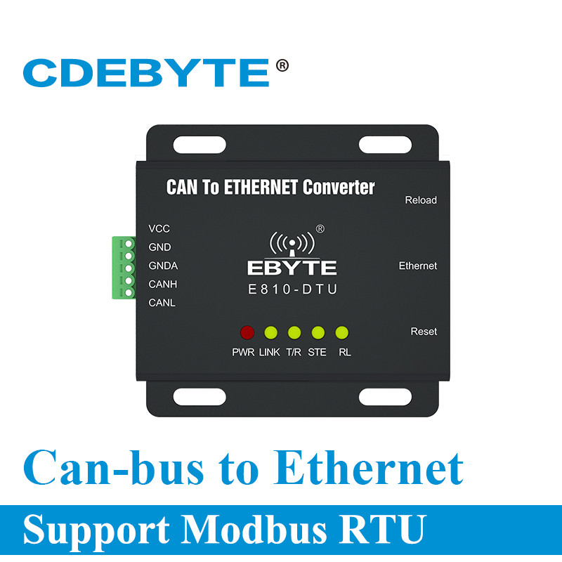 CAN-BUS to Ethernet Interface RS485 CDEBYTE E810-DTU(CAN-ETH) Two Way Socket Transparent Transm ...