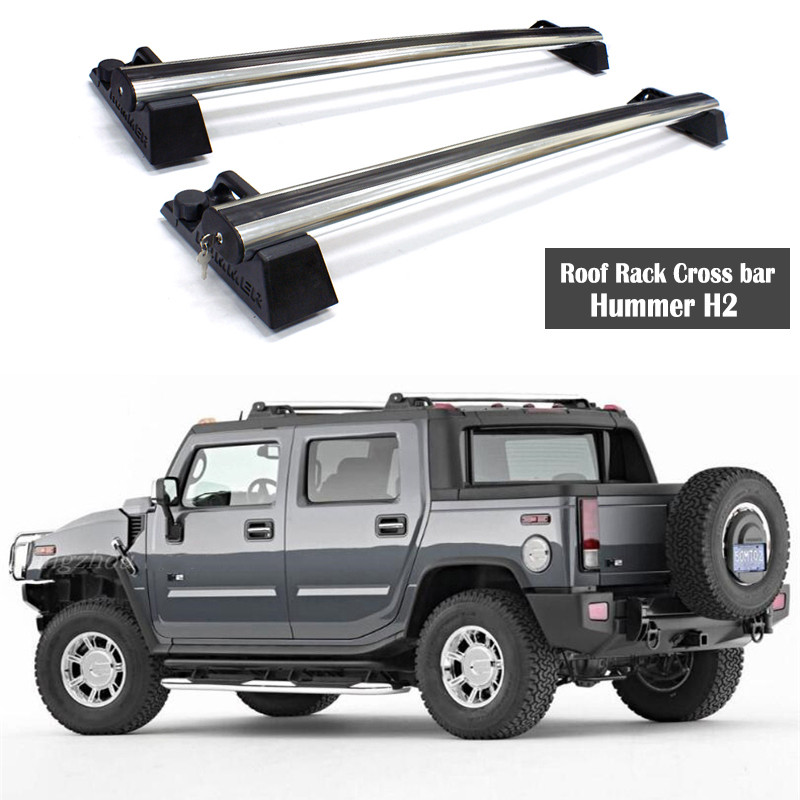 ⚡Aluminum Alloy Roof Rack For Hummer H2 2003-2021 Rails Bar Luggage ...