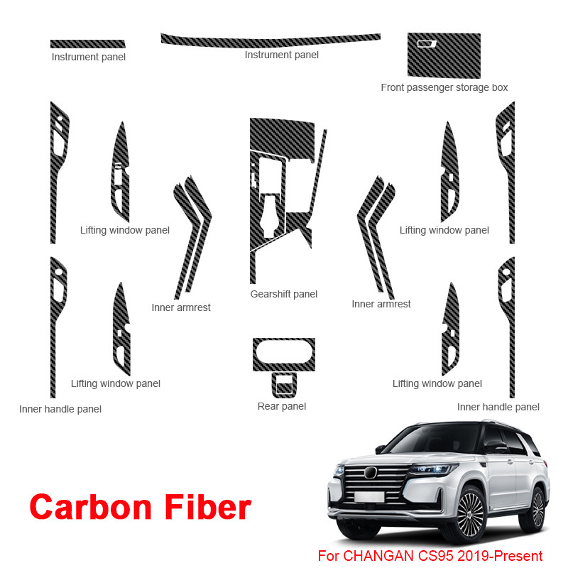 ☆For CHANGAN CS95 2019-2025 Car Interior Sticker Lifting Window Panel ...